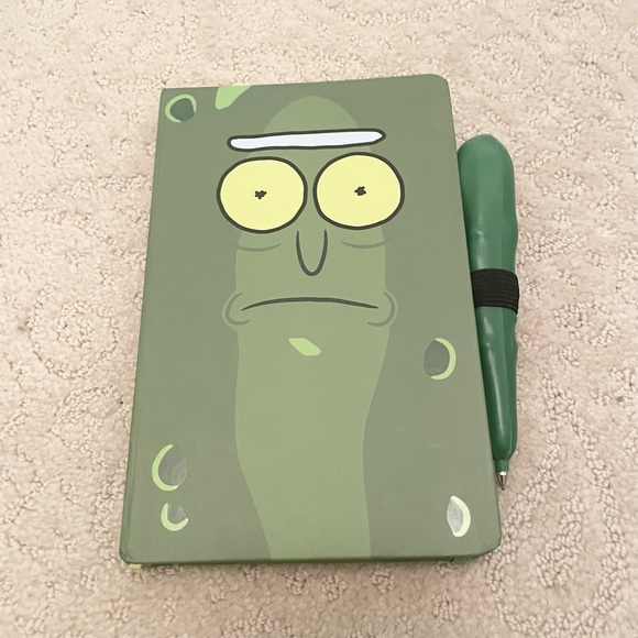 Office | Rick And Morty Pickle Rick Notebook And Pen | Poshmark